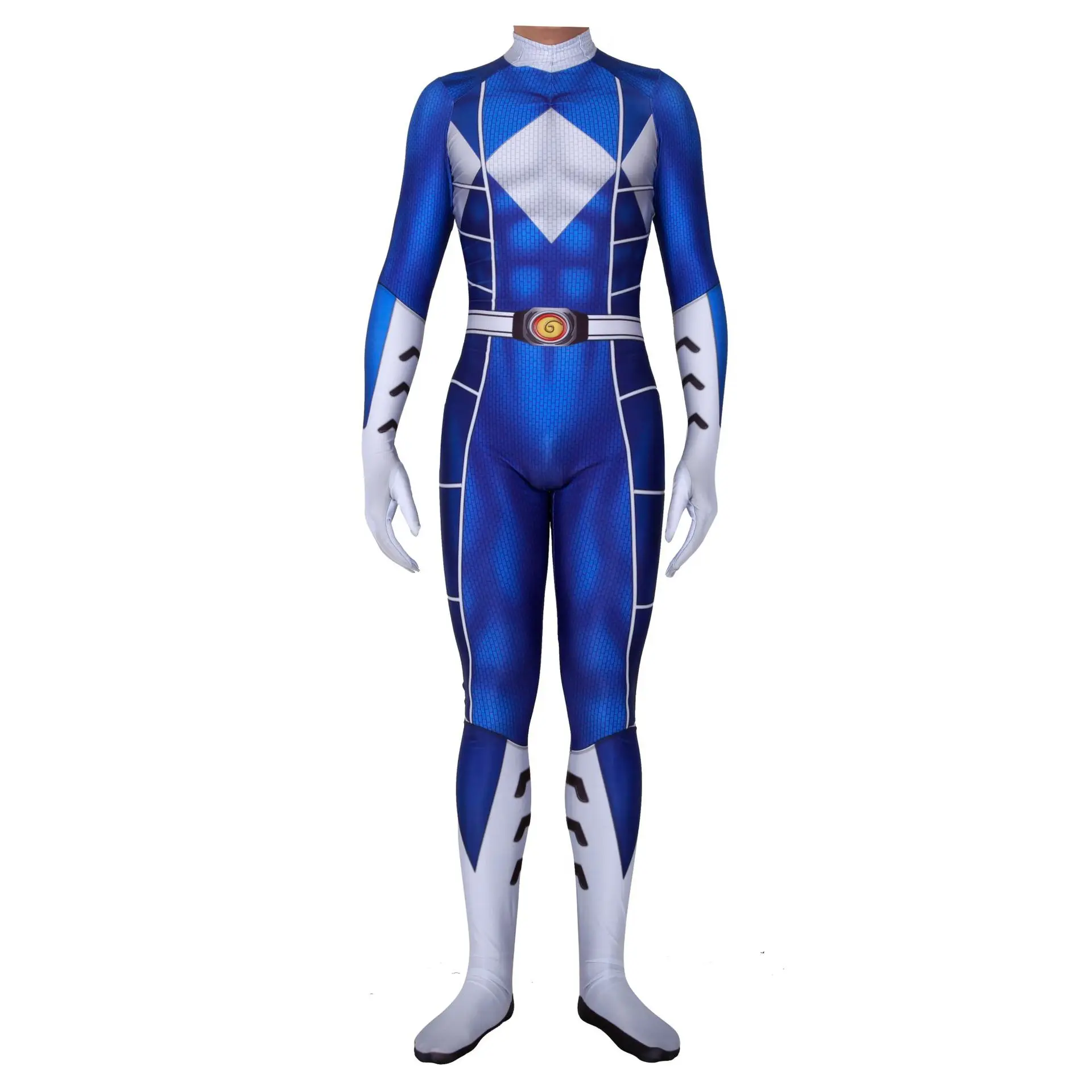 3D Print Kyoryu Sentai Zyuranger Ranger Cosplay Costume Red/Blue/Green ...