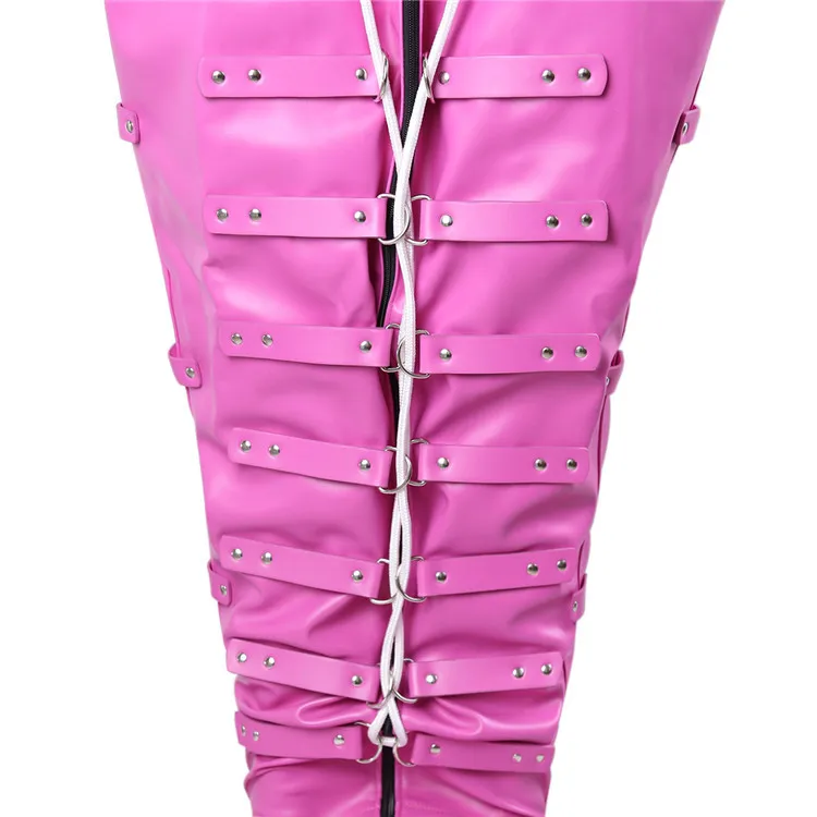 BDSM Bondage Mummy Restraint Bag,Sleeping Bag,Sack,Leather Arm/Leg ...