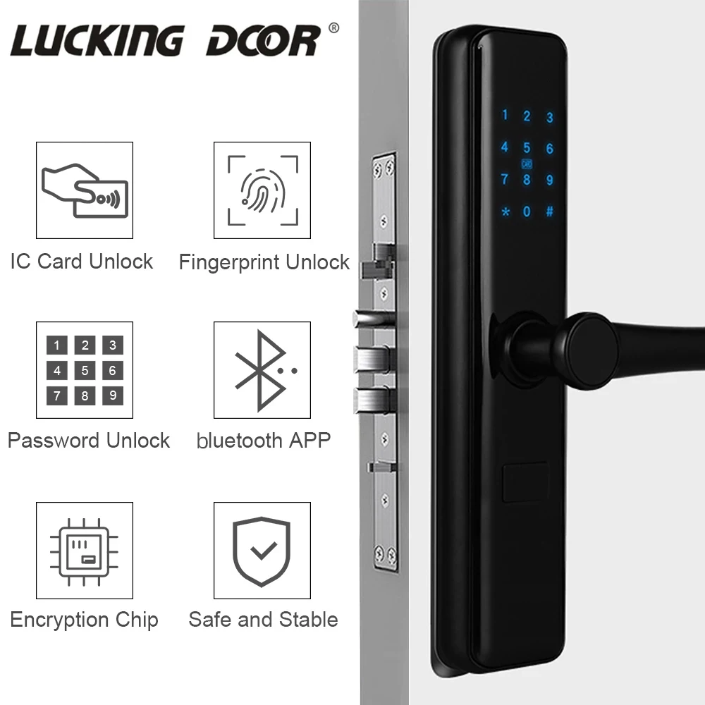 TTlock App Electronic Digital Door Lock Bluetooth Wifi Password Keypad ...