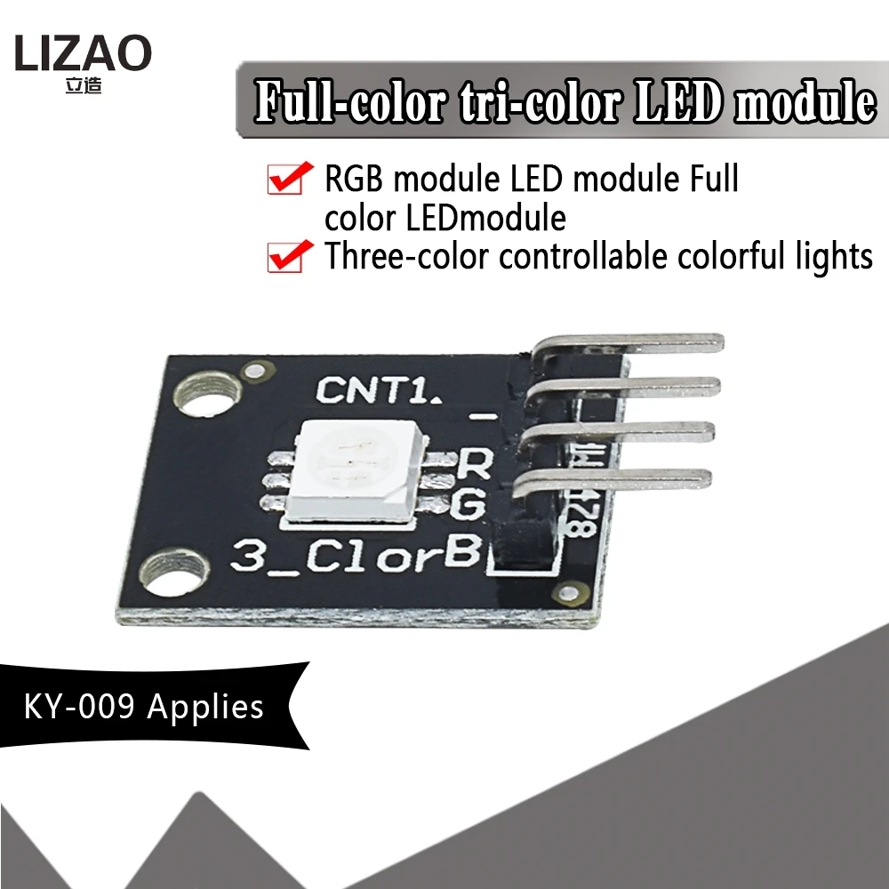 KY-009 RGB Full color LED SMD Module - ArduinoModulesInfo