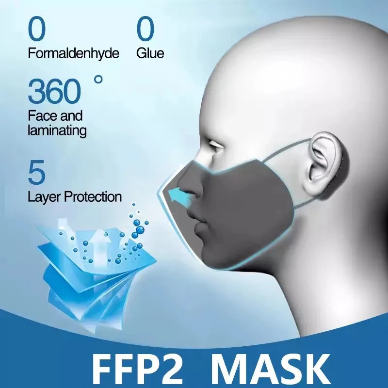 200 pcs kn95 mascarillas ffp2reutilizable certificadas spain ffp2kn95 ...