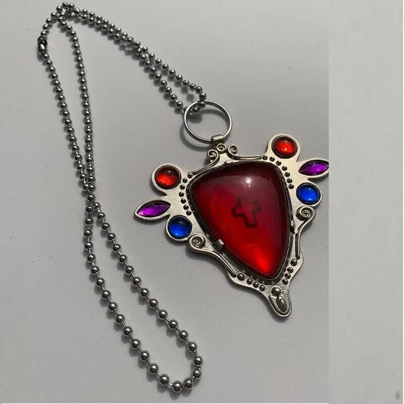 Big Anime JoJo's Bizarre Adventure Red Stone of Aja Kars Necklace ...