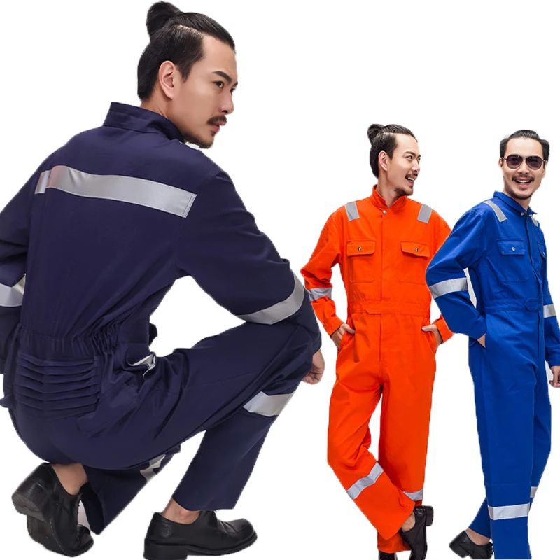 Work Overall Uniform Men Cotton Working Coverall Welding Suit Car ...