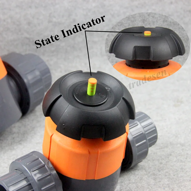 1pc I.D 20~63mm PVC Diaphragm Valve Aquarium Tank Pipe Valve Double ...