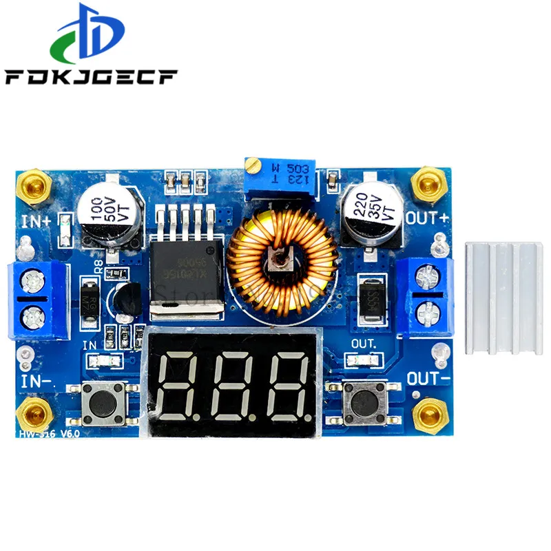 Регулятор напряжения FDKJGECF XL4015 5А 75Вт | AliExpress