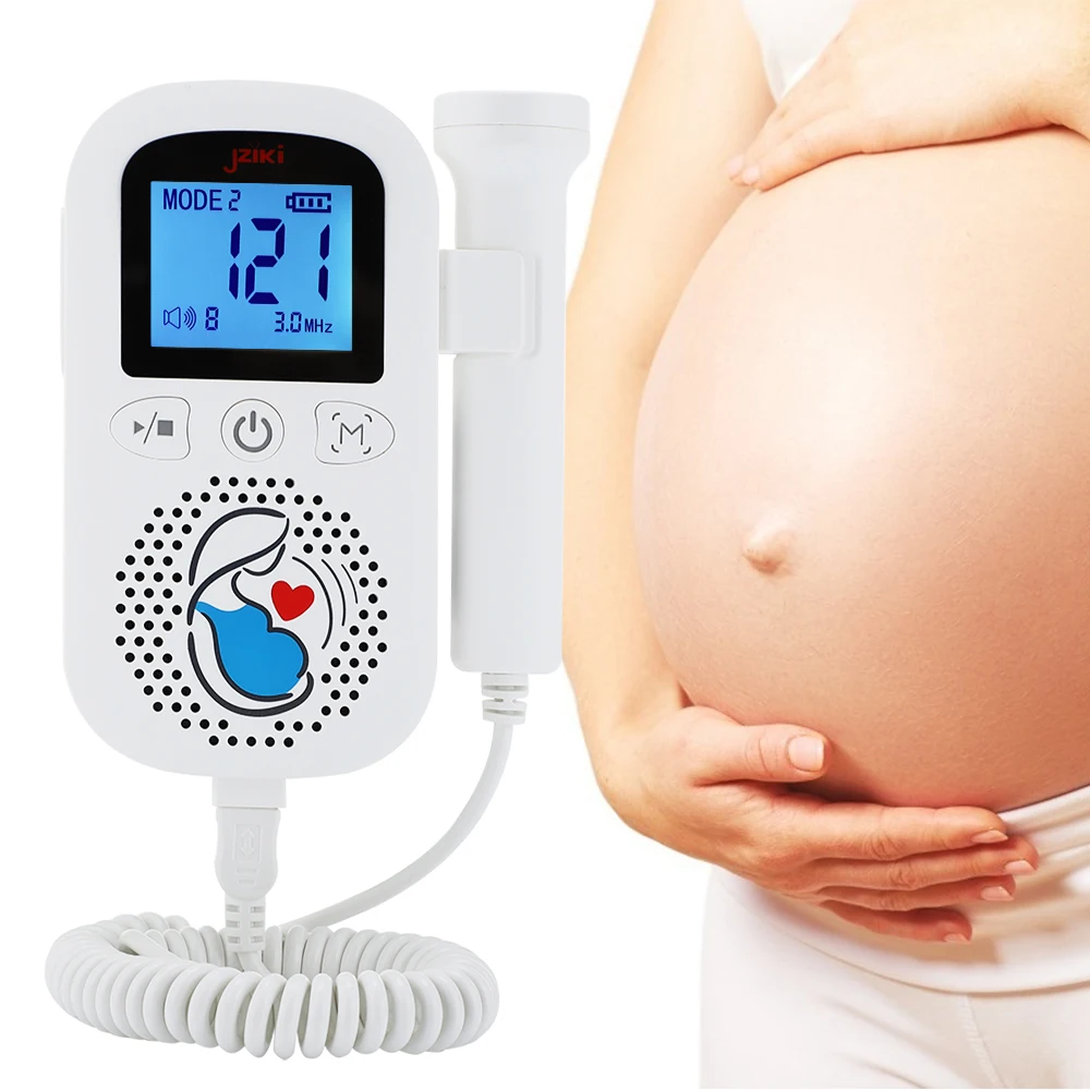 Fetal Doppler Baby Heart Rate Monitor Ultrasound Household Fetus Baby ...