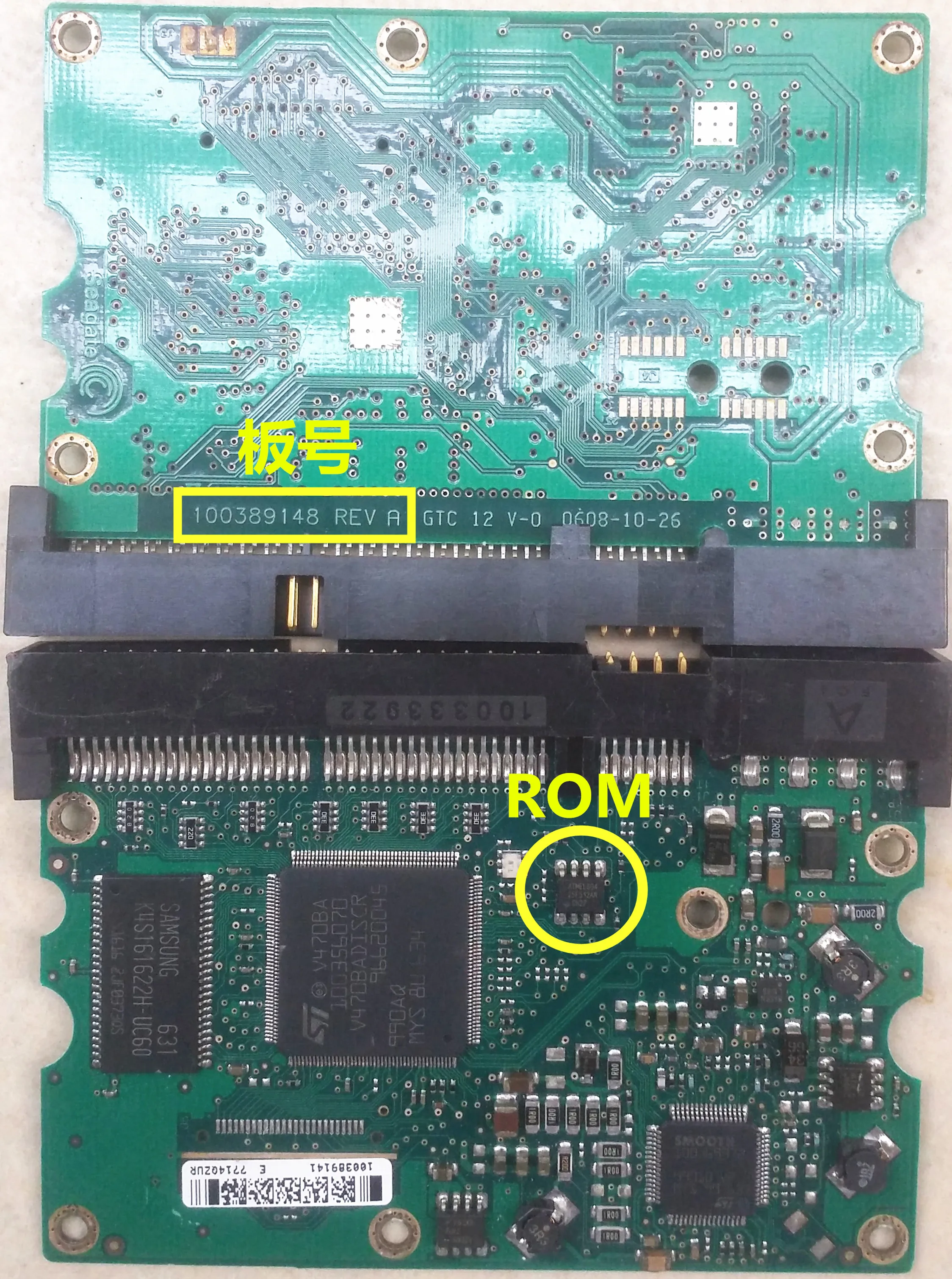 100389148 REV A HDD PCB logic board st3160212a ST3802110A hard disk ...