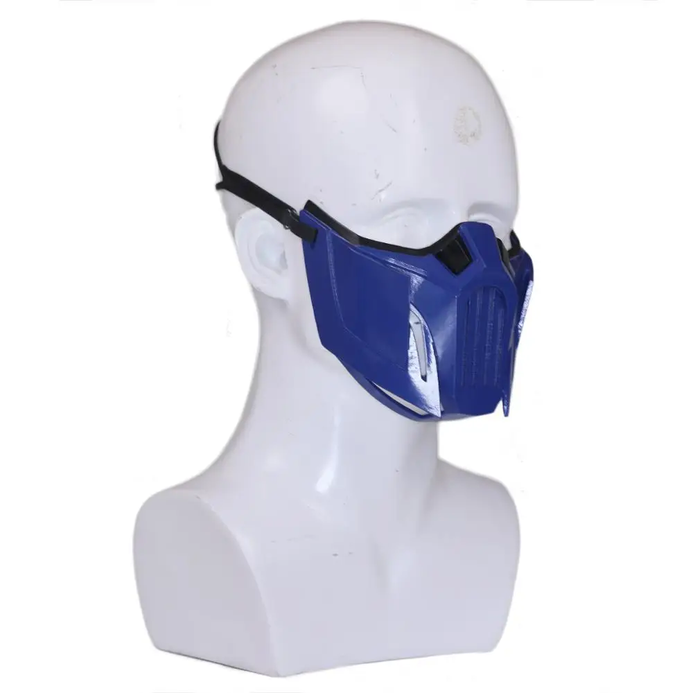 Xcoser Mortal Kombat XI Sub-Zero Cosplay Mask Resin Half Face Helmet ...