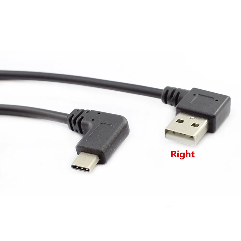 Double Elbow Type-C USB to USB-A Male USB 3.1 Type C Male 90 Degree ...