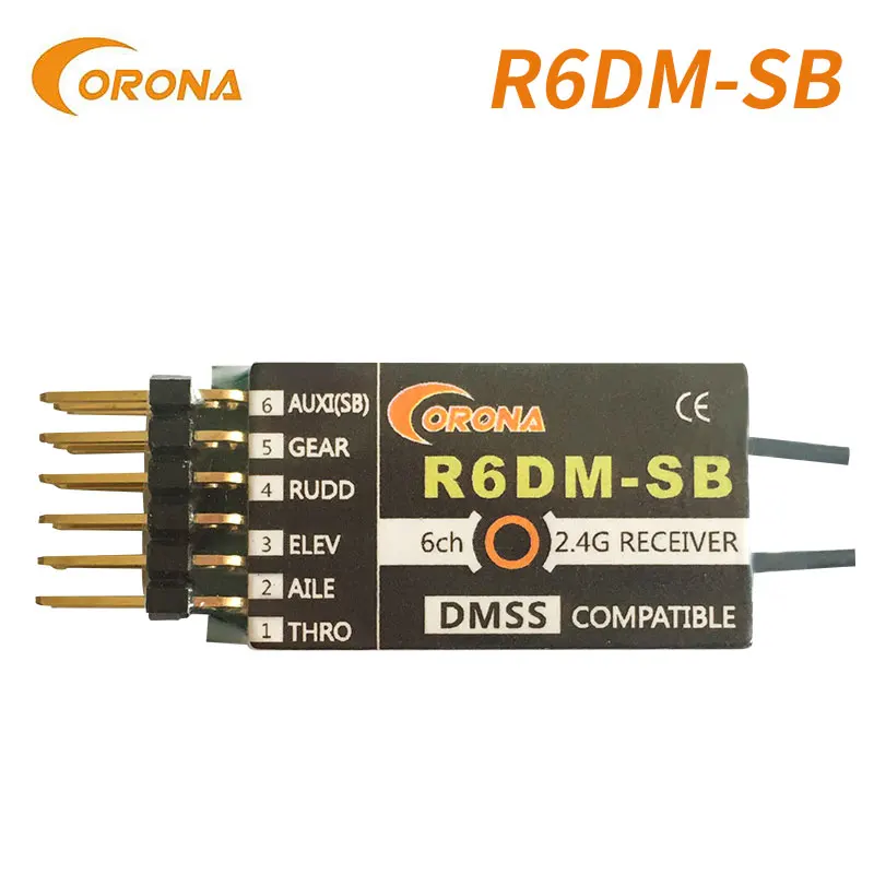 Corona R6DM 6 Channel JR DMSS Compatible 2.4ghz RC Receiver - buy at ...