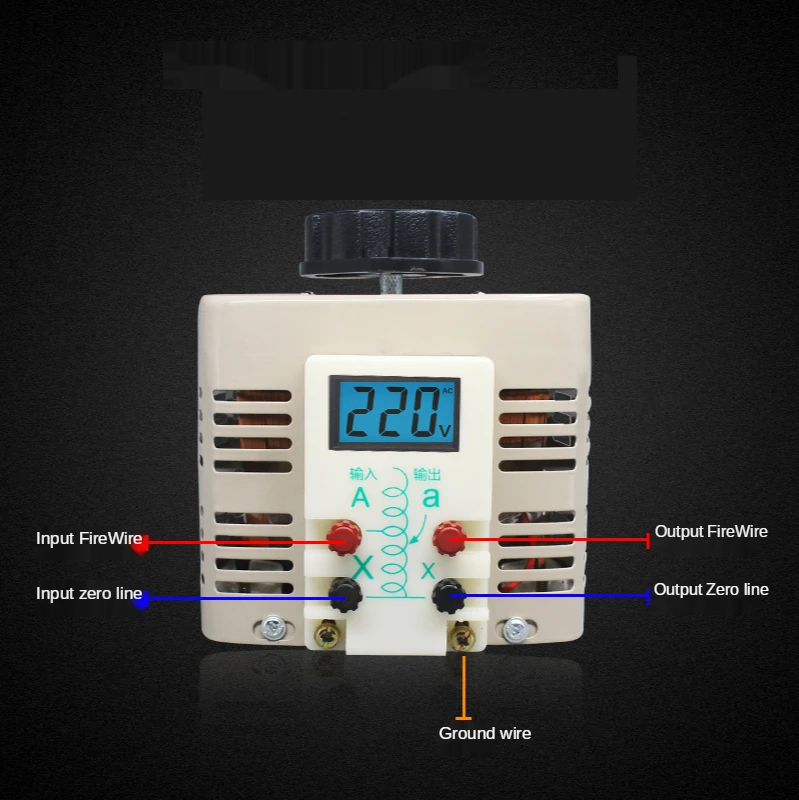 TDGC2-2KVA Single Phase Voltage Regulator Variac Adjustable Power ...