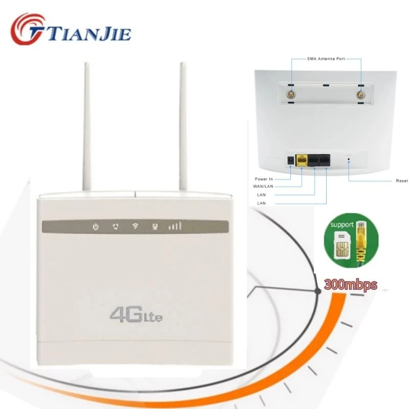 3G/4G Portable Hotspot LTE TDD Wifi Router WAN/LAN RJ45 Port Antenna ...
