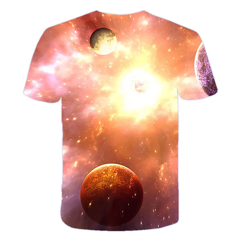 Cool Purple Galaxy Space Universe 3D Print T-Shirt for Boys and Girls ...
