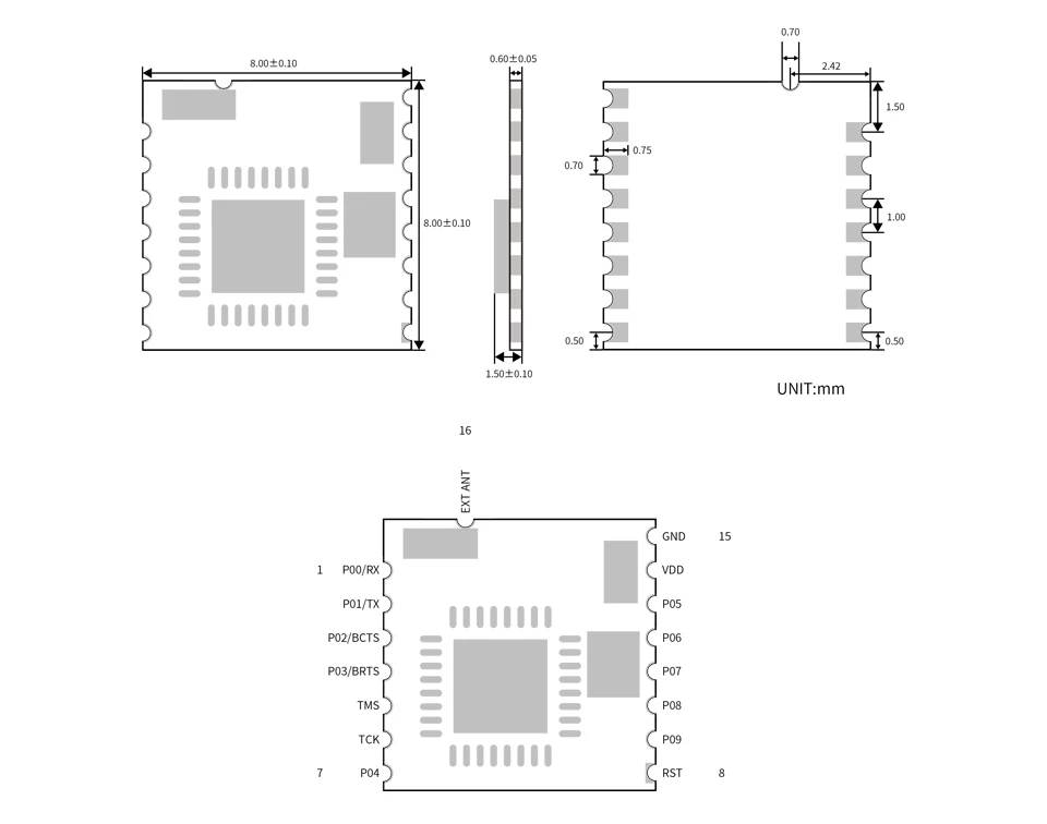 Cc2640r2f Ble4.2 Ble5.0 Master Slave Uart Module For Transparent Transmission Cc2640 Rf-bm ...