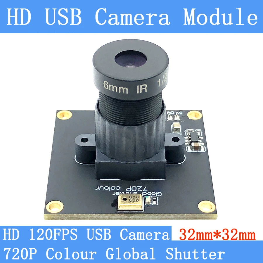 120FPS MJPEG USB Camera Module Colour Global Shutter High Speed OTG UVC ...
