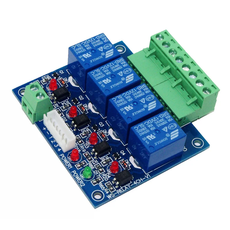 Décodeur 4 canaux relais DMX512 XLR + RJ45, carte principale, contrôleur LED, sortie DC 12V, 4 ...