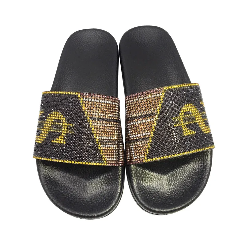 Women's Fashion Colorful Diamond Dollar Shoes Ladies Outdoor Sandals ...