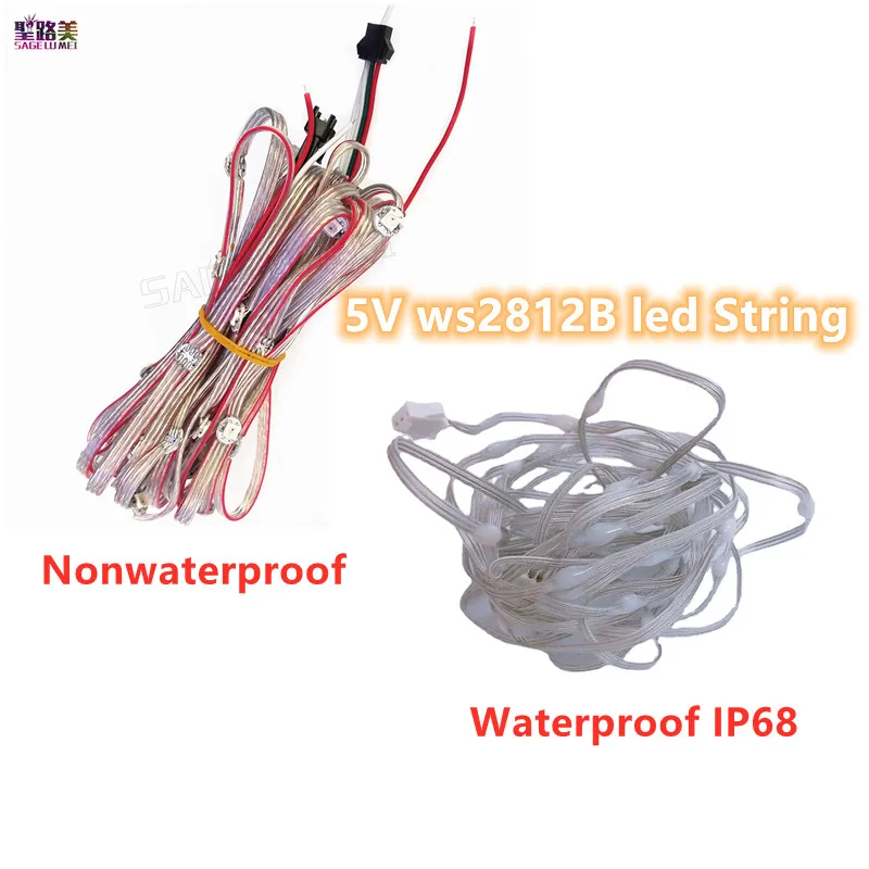 50pcslot 5V ws2812b ws2811IC Pre-soldered Addressable Individully led ...