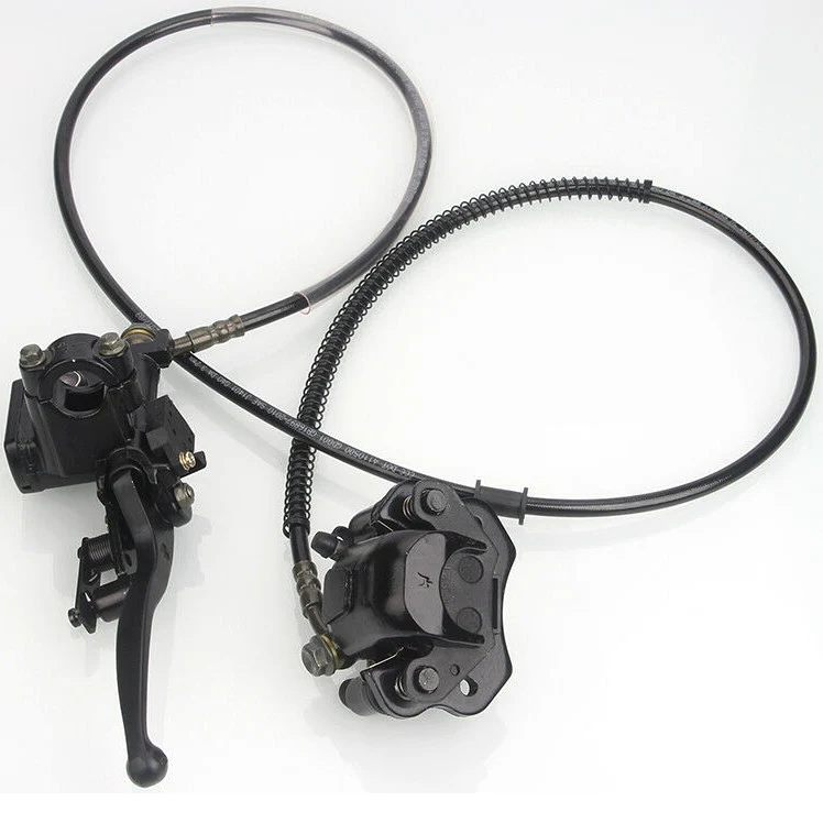 ATV Quad Rear Hand Brake Assembly Master Cylinder Caliper Pads 50 90 ...
