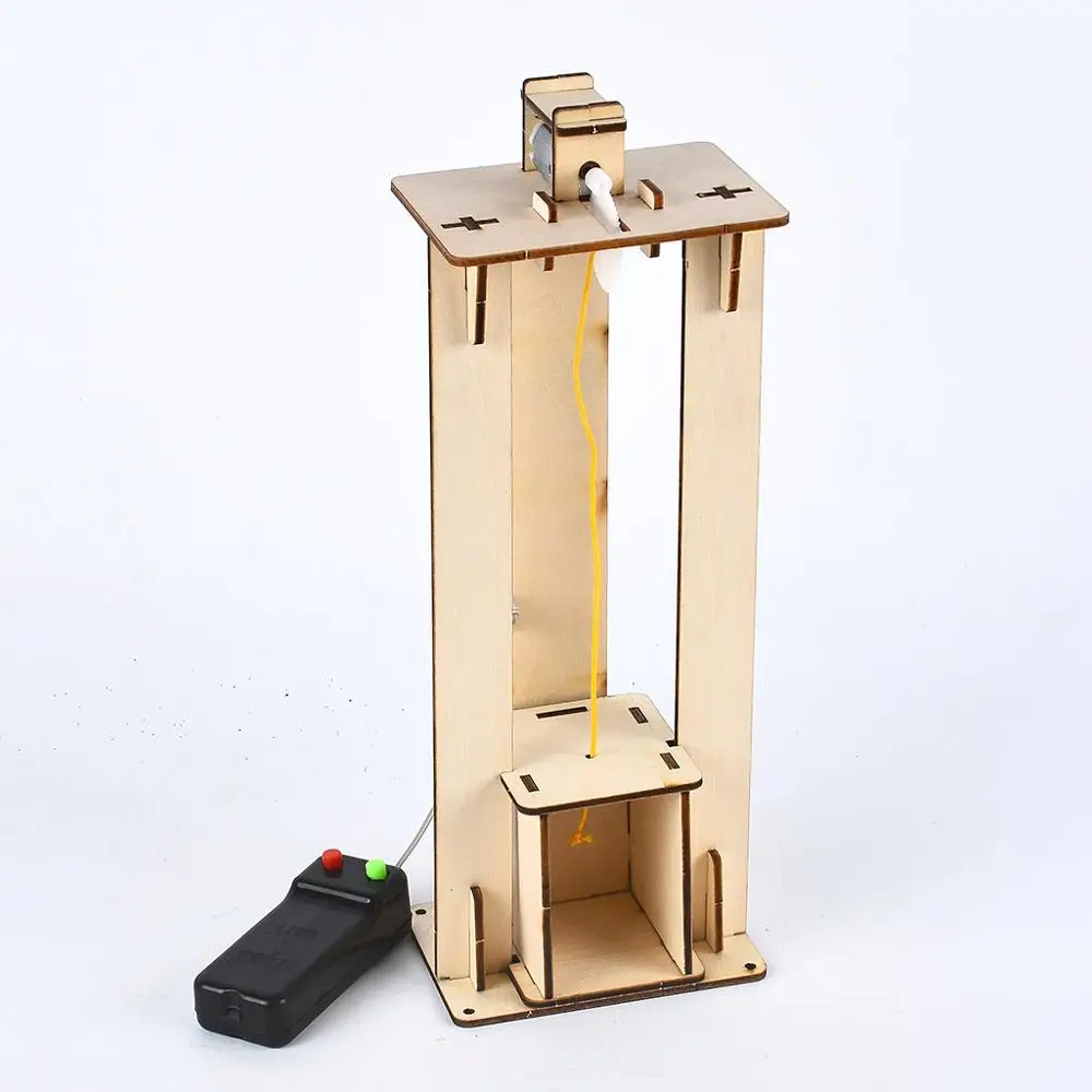 Kids DIY Kit Elevator Science Physical Experiment Inventions STEM Toys ...