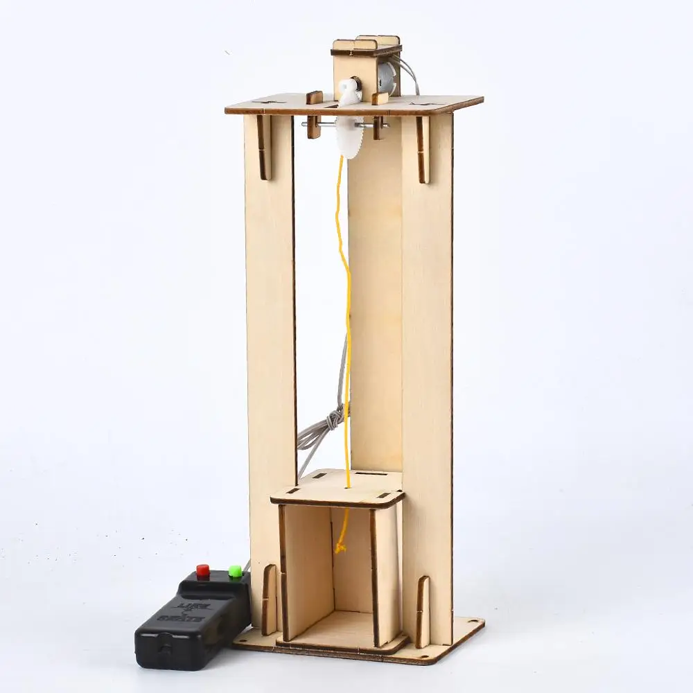 Kids DIY Kit Elevator Science Physical Experiment Inventions STEM Toys ...
