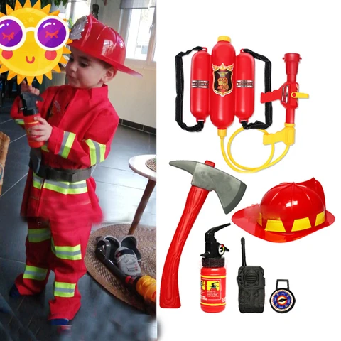 Fireman sam fire fighter suit - купить недорого | AliExpress