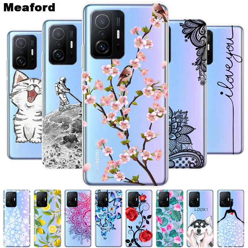 Для Xiaomi 11T Pro Чехол ТПУ Силиконовый Мягкий Мультяшный Прозрачный ...