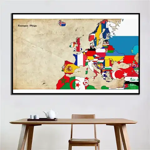 Stickers world map europe - купить недорого | AliExpress