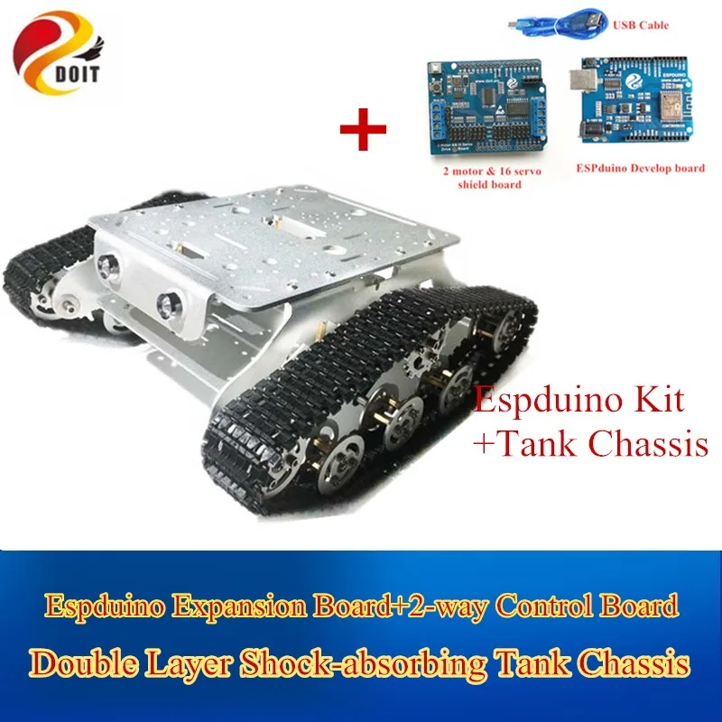 Original DOIT Caeser TSD300 4WD Shock Absorption Crawler Metal Tank Car ...