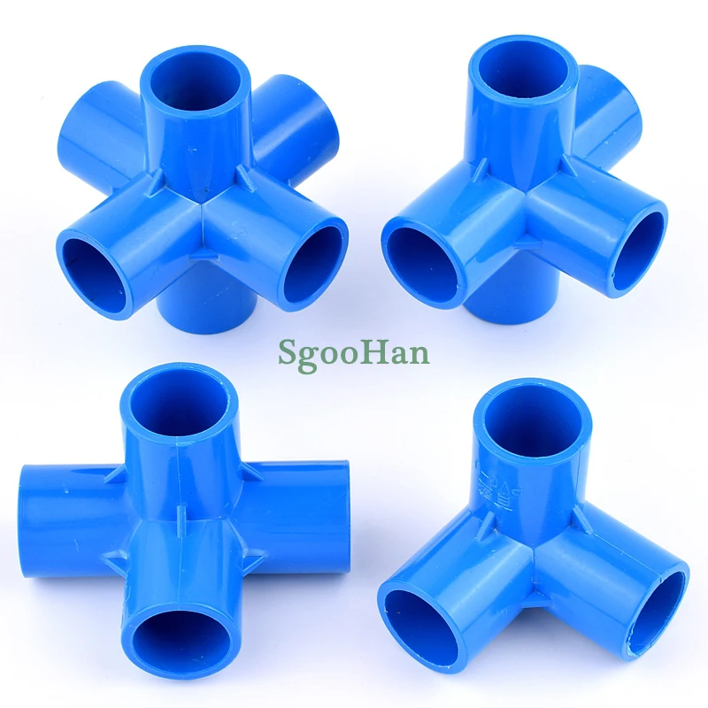 1pc 50mm 3/4 Way PVC Pipe Connector For Hydroponic Planting Frame ...