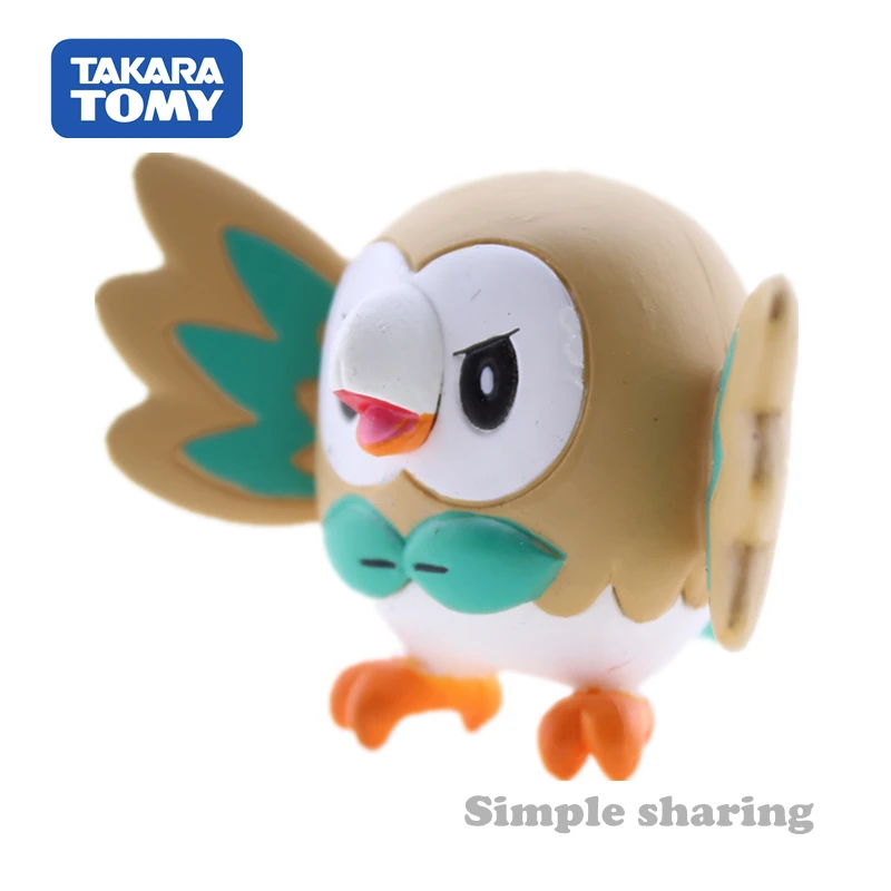 Takara Tomy Pokemon MC Moncolle-EX 02 Rowlet Tomica 3-5cm Mini Pocket ...