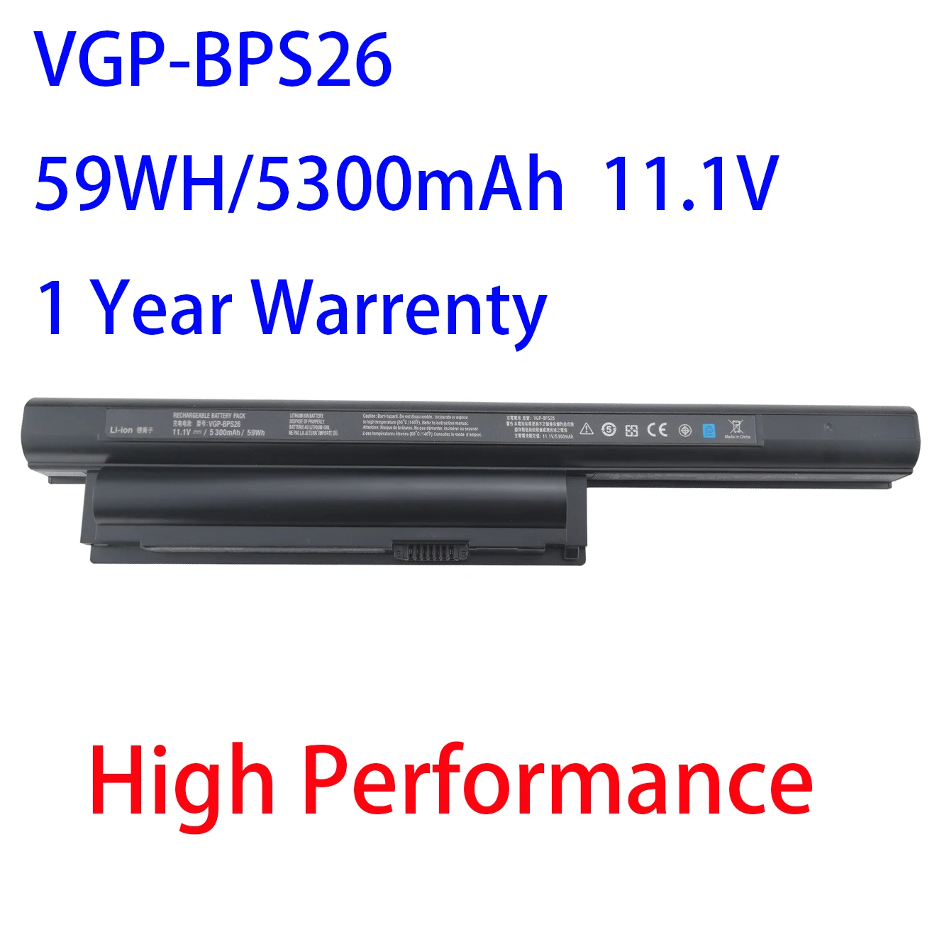 Аккумулятор BPS26 для ноутбука SONY Vaio VGP-BPS26 VGP-BPS26A VGP-BPL26 ...