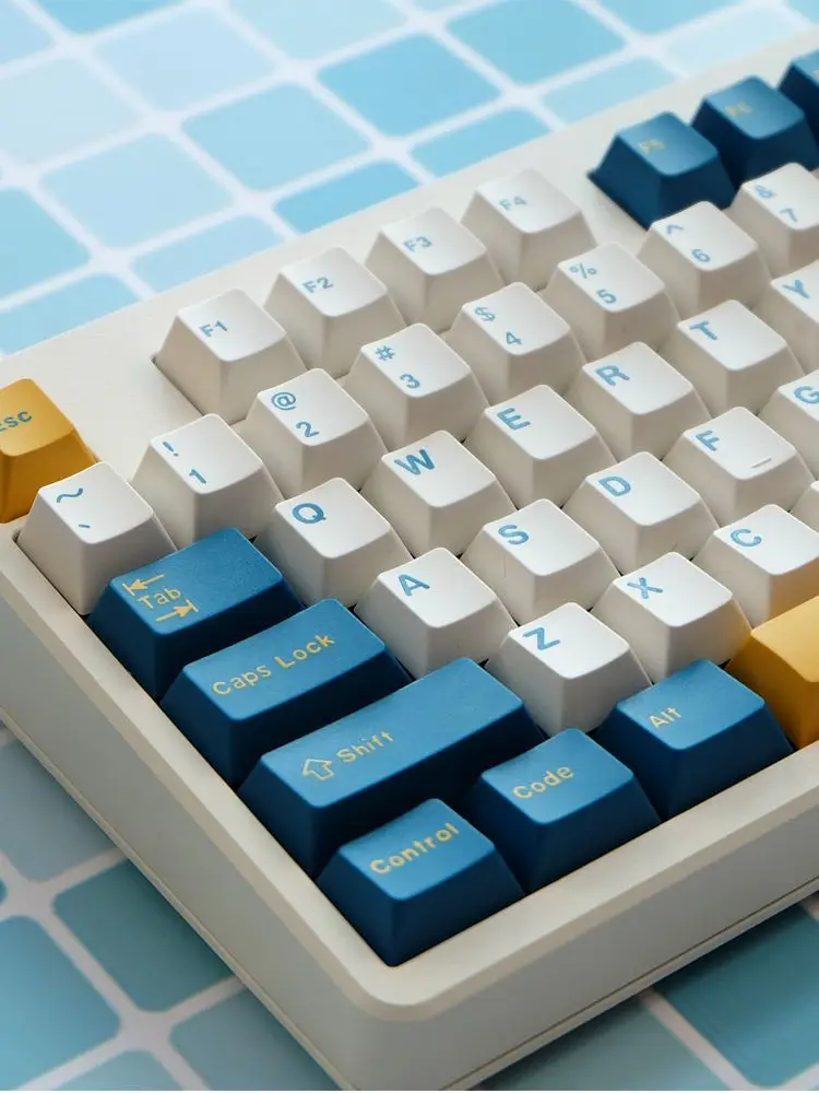 135pcs Abstract White Keycaps,Keycap Set,PBT Key Caps,Original Factory ...