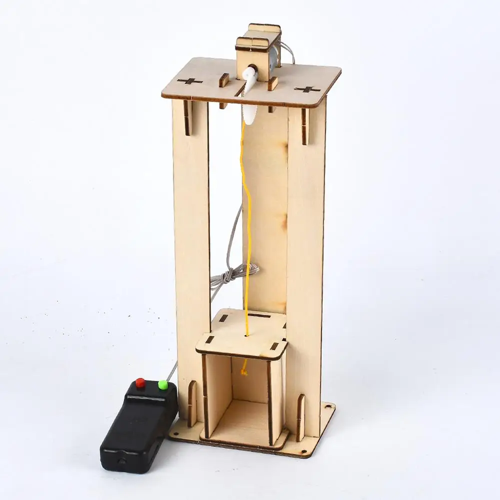 Kids DIY Kit Elevator Science Physical Experiment Inventions STEM Toys ...