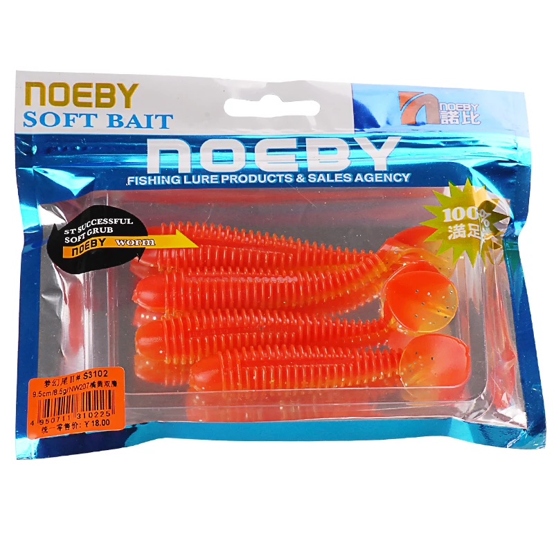 Soft Swimbait Fishing Lure Set - NOEBY 4cm, 5cm, 7cm, 9.5cm and 12cm ...