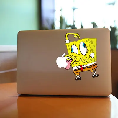 Laptop Covered In Stickers