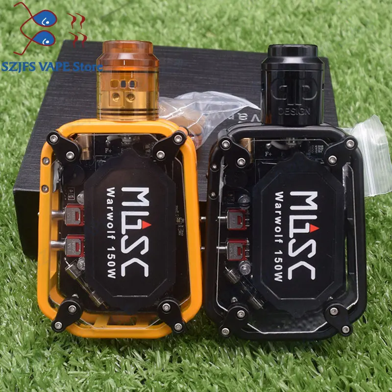 e-cigarette Warwolf 150W Box Mod Kit vape with QP KALI RDA QP Fatality ...