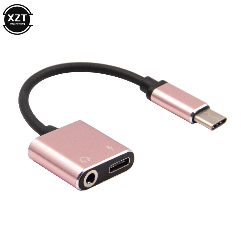 Переходник USB Type-C на 3,5 мм aux для зарядки Huawei P20, Xiaomi 6, 8 ...