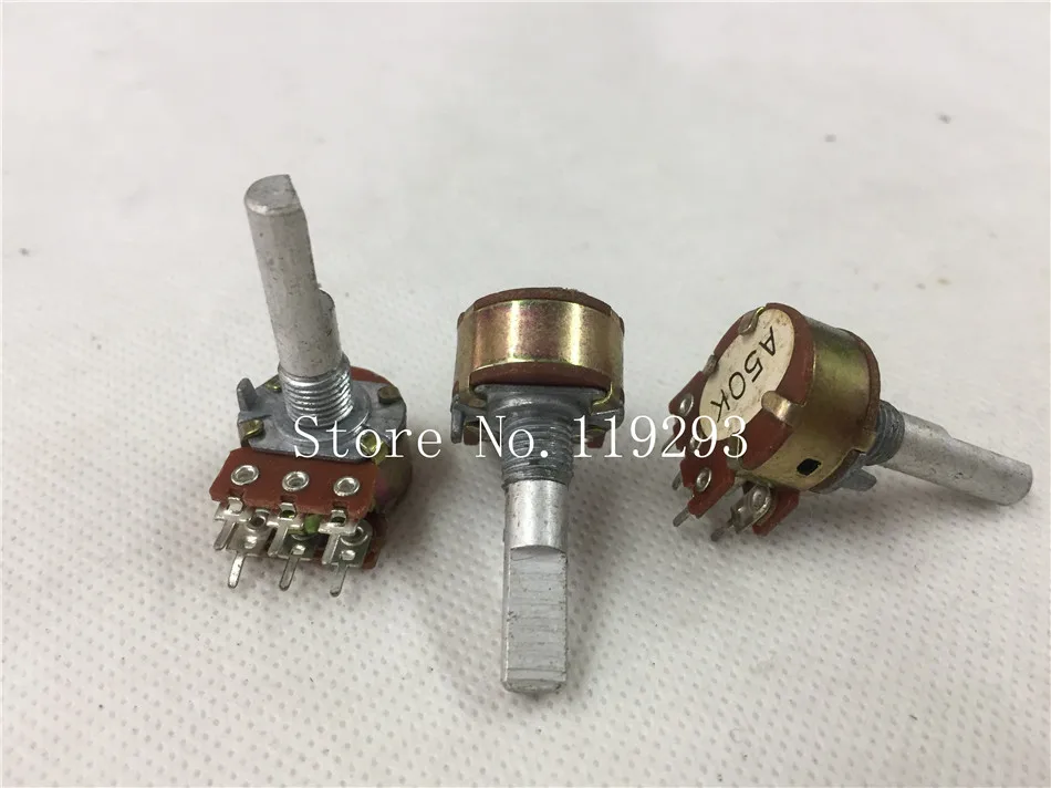 Bella Potenciômetro De Volume De Diafragma Duplo Importado 16 Tipos A50k A50kx2 Cabo De ...