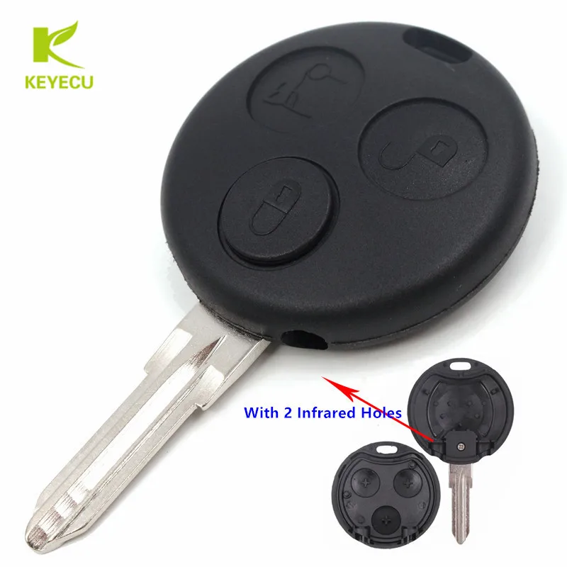 KEYECU Replacement Smart Remote Car Key Shell Case With 3 4 Buttons