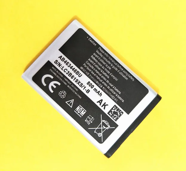 Новый аккумулятор AB463446BU 800 мАч для телефона Samsung C3300K X208 B189 B309 F299 E908 B289 ...