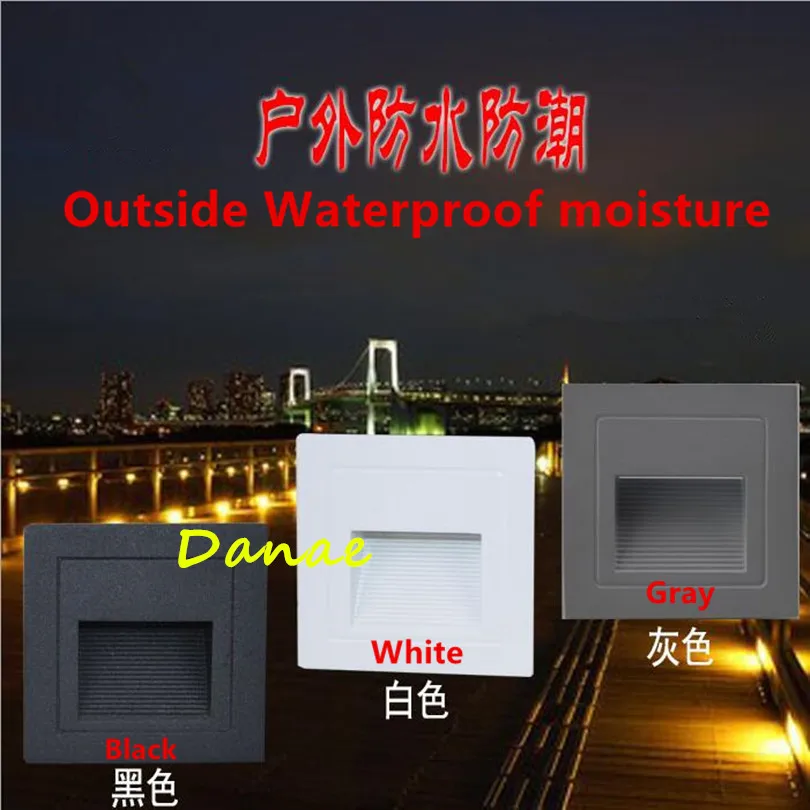 Indoor&Outdoor Modern Brief LED Stair Light 1W 3W Waterpoof AC85-265V ...