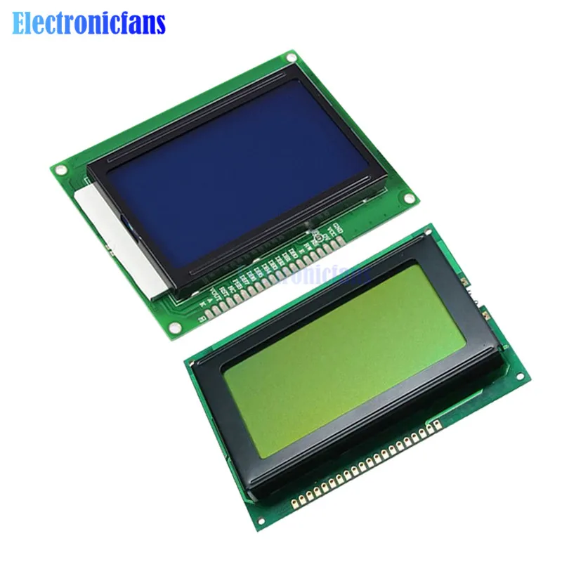 Yellow Green/Blue Color Backlight LCD Display Module 12864 128x64 Dots ...