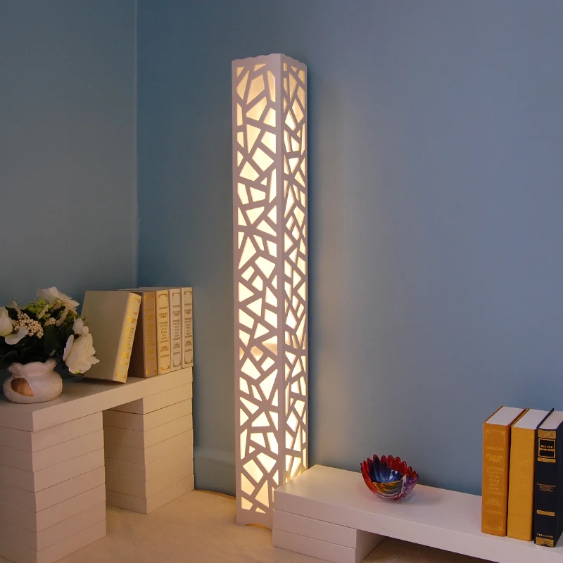 Creative Modern Design Acrylic Hollow Carved Silver Floor Lamp Fashion Night Light for Home Decor AliExpress