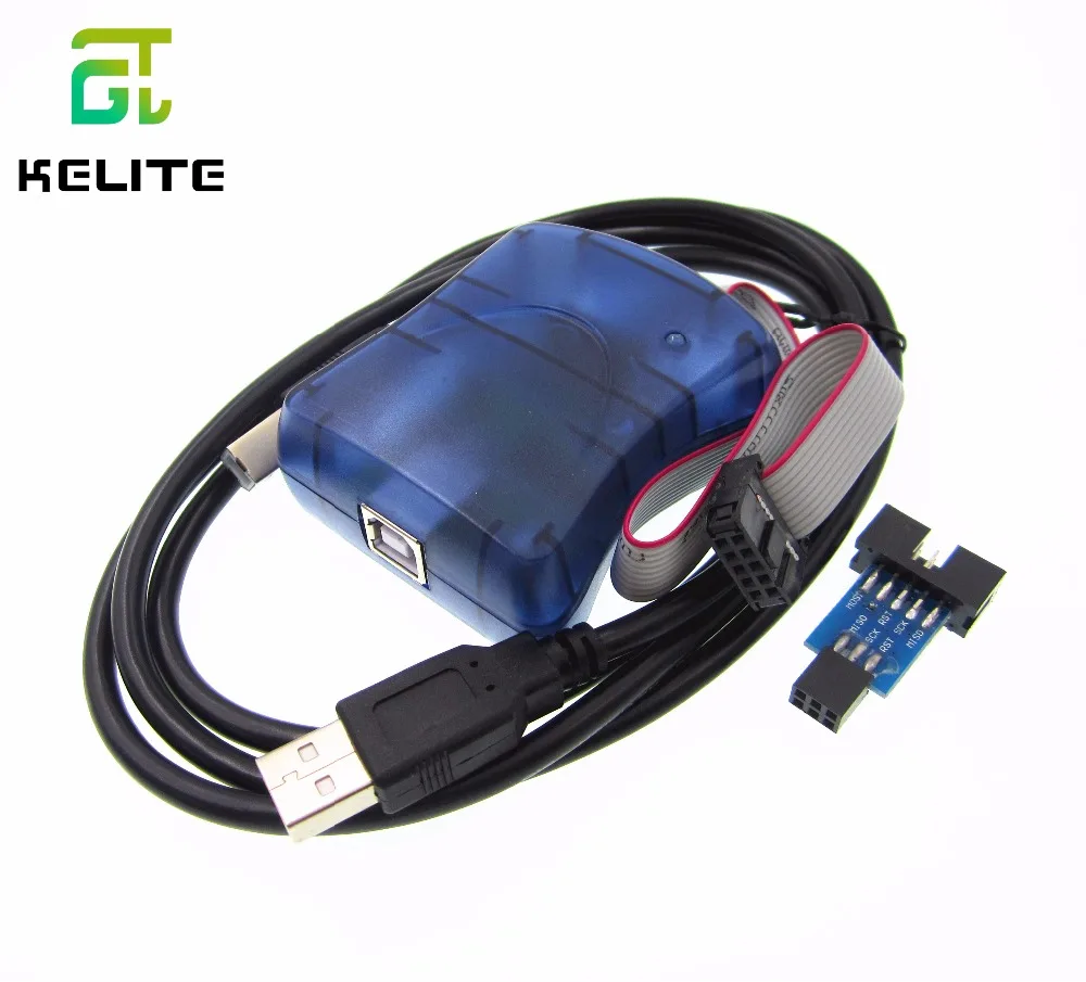 1PCS AVRISP Atmel STK500 AVR programmer USB Atmaga Attiny AVR ISP MKII ...
