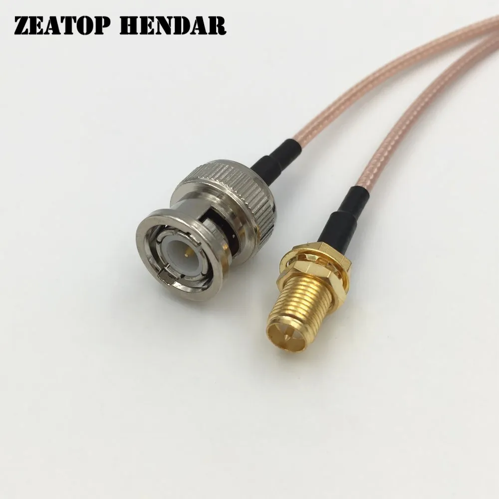 5 шт. RG316 провод BNC штекер к RP SMA гнездовой разъем RF коаксиальный пигровой кабель разъем ...