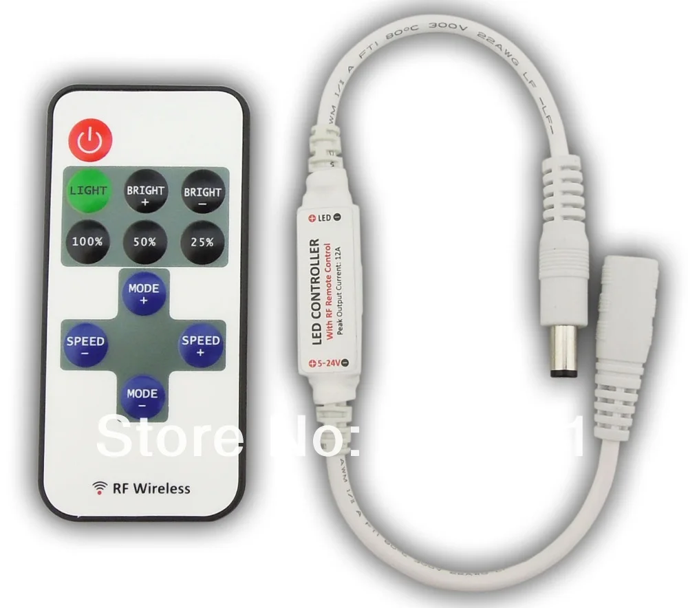 DC12V input;LED Mini Controller;Single Color LED Controller;R106 RF ...