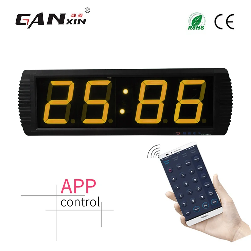 [Ganxin]4'' 4 digit 7 segment display Led countdown timer digital wall ...
