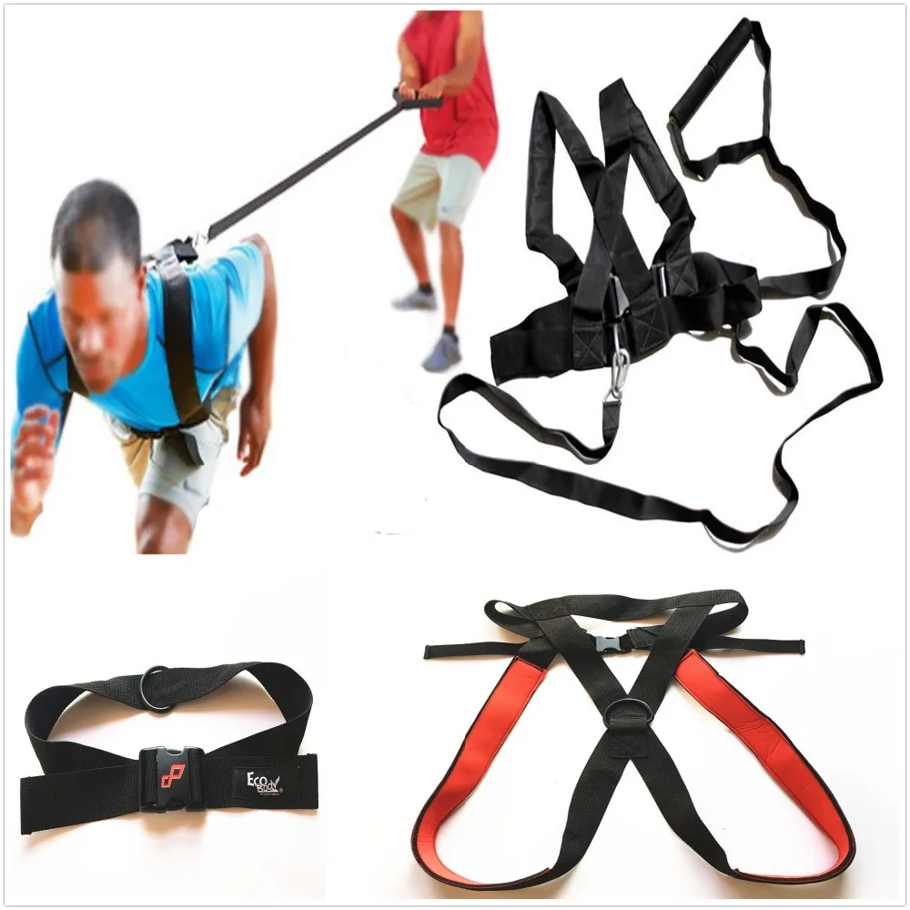 Fitness Pulling Sled Harness Resistance Waist Belts Power Speed Sprint ...