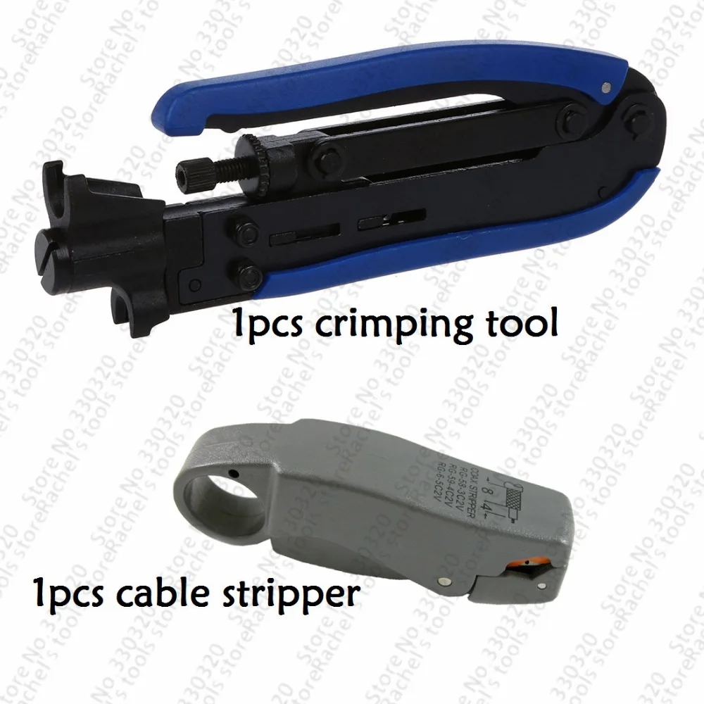 75-5-7 RG6 RG11 cable compression crimping tool for F-Connectors ...